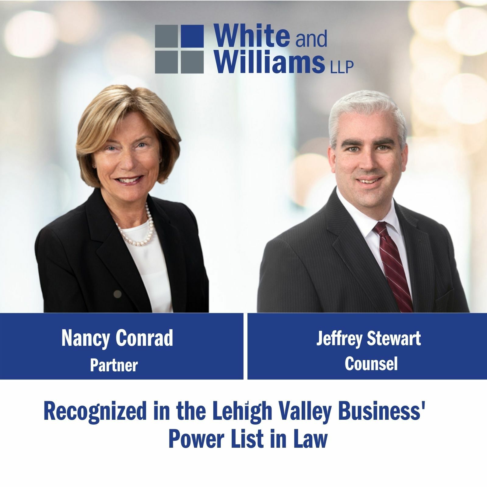 Partner Nancy Conrad and Attorney Jeffrey Stewart Recognized as Two of ...